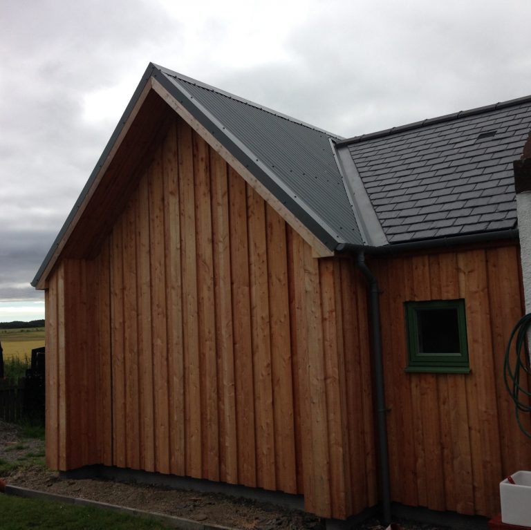 Scottish Larch Cladding Showcase Mosside - James Hall Joinery